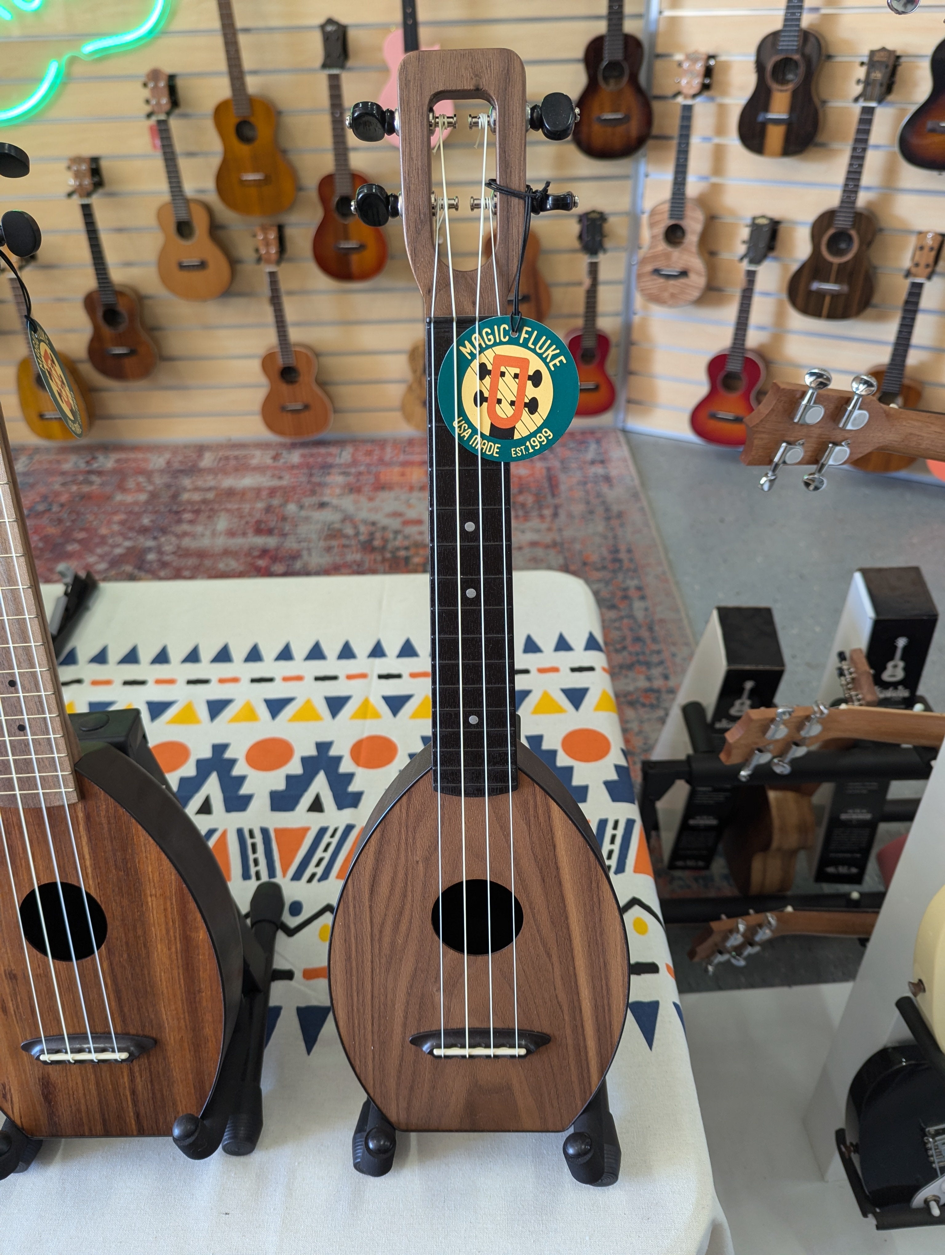 Magic Fluke Flea Walnut Concert Ukulele - On Sale Now