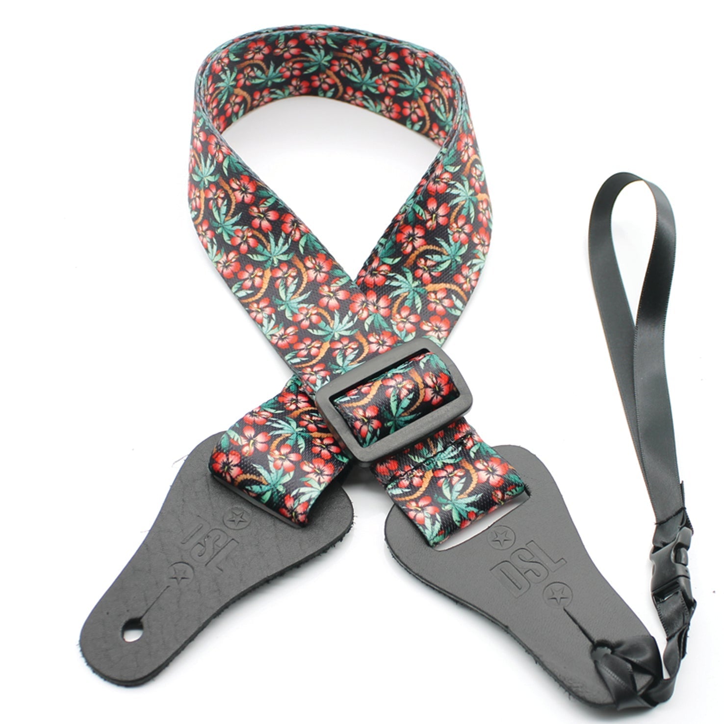 Ukulele Strap - Made in Australia - Hibiscus Red - On Sale Now